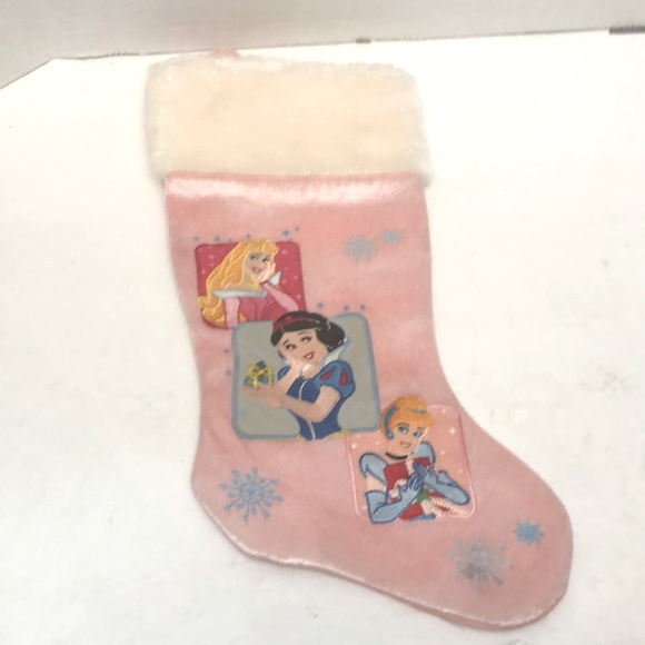 Holiday | Disney 3 Princesses Glitter Faux Fur Cinderella Pink ...